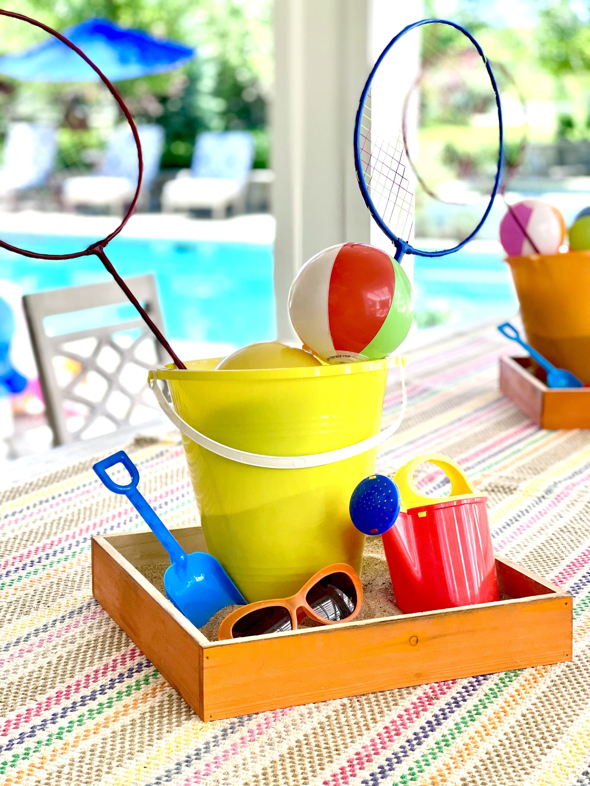 Beach Themed Sandbox Centerpieces - Michelle Crowley